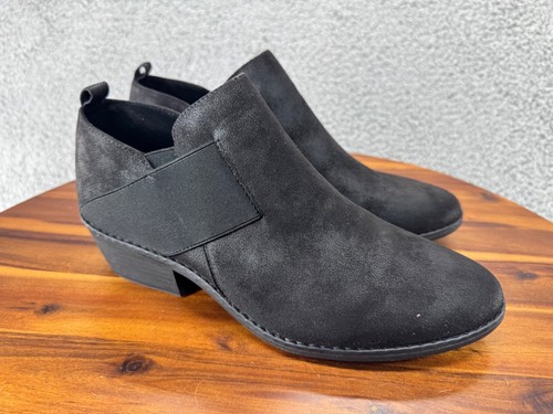 Eva & Zoe Women's Romy Slip On Heel Boots Shoe Size 10 103871 Black ...
