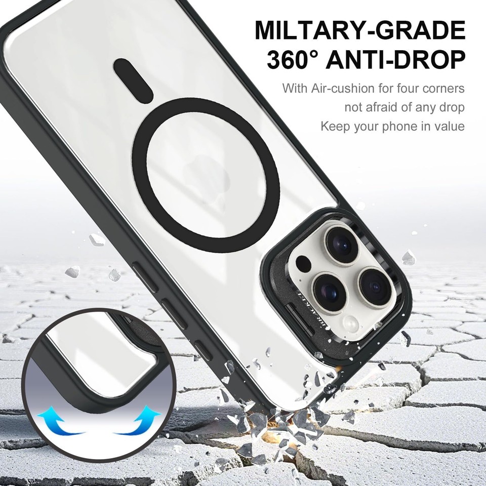 Shockproof Mag Safe Case For iPhone 16 17 Pro Max 15 14 13 12 Camera ...
