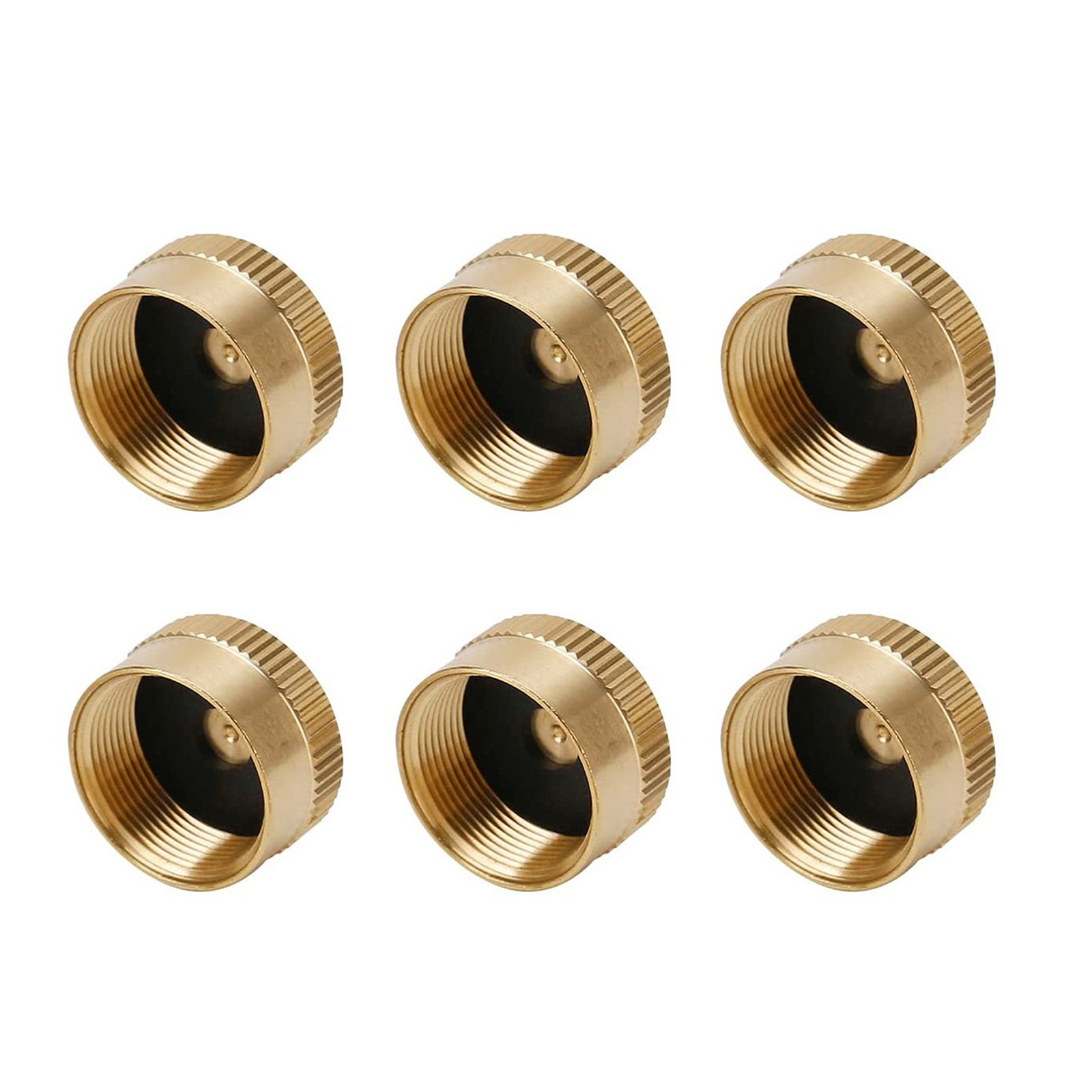 6PCS Solid Brass Propane Bottle Caps Cover Part For 1 LB Gas Tank ...