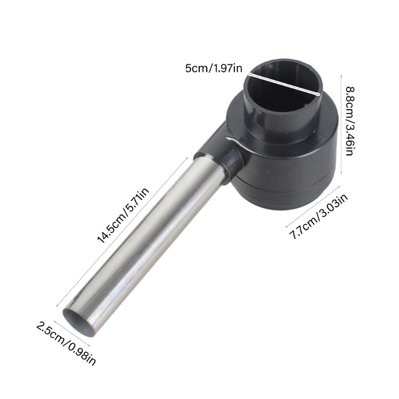 5V Portable Blower 14.5cm Airflows Hose 5 Speed Settings Grill Exhaust ...