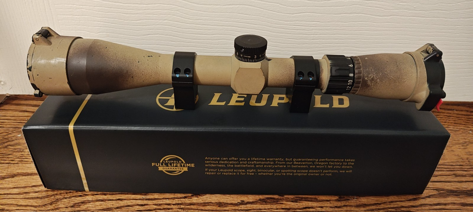 Leupold VX-Freedom 4-12x40 Tri-Moa Reticle Rings Butler Creek Scope ...