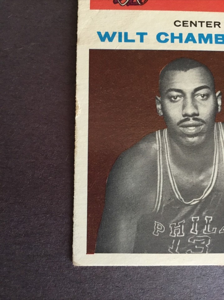 WILT CHAMBERLAIN ROOKIE 1961 FLEER BASKETBALL #8 HOF ICONIC CARD ...