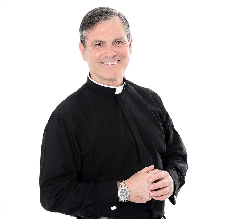 Men's Long Sleeve Roman Tonsure Collar Clergy, Priest, Vicar Shirt | eBay