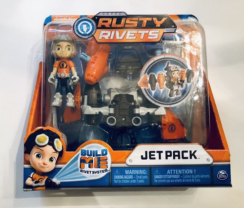 NIB - Rusty Rivets Jet Pack Build Me Rivet System Action Figure Set ...