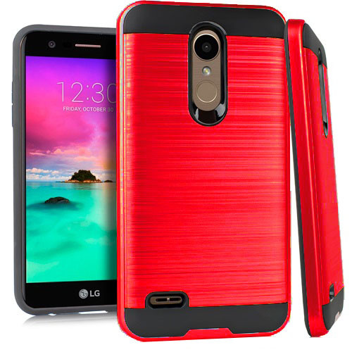 For LG Xpression Plus X410ASR (2018) Slim Metallic Hybrid Case Phone ...