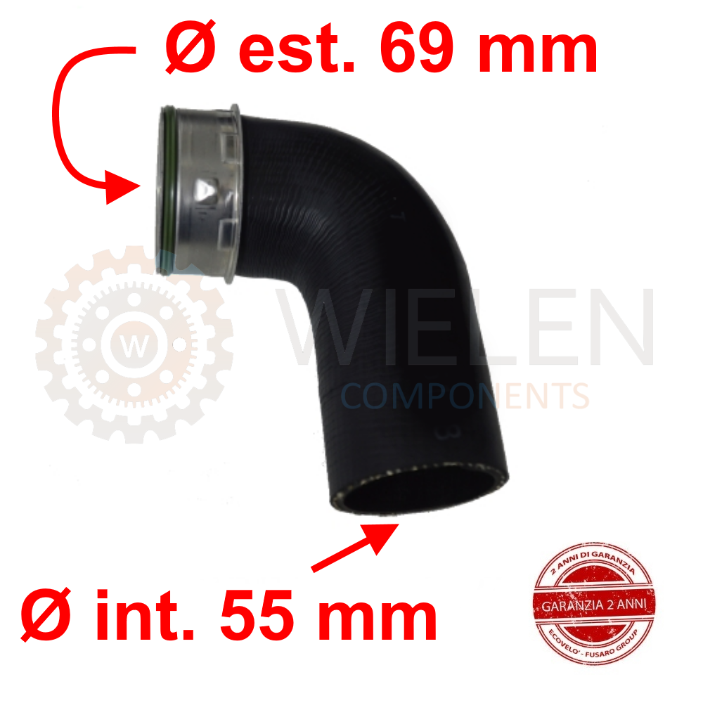 Set 2 Pipes Intercooler Hose Turbo For BMW X3 E83 3.0d 3.0sd ...