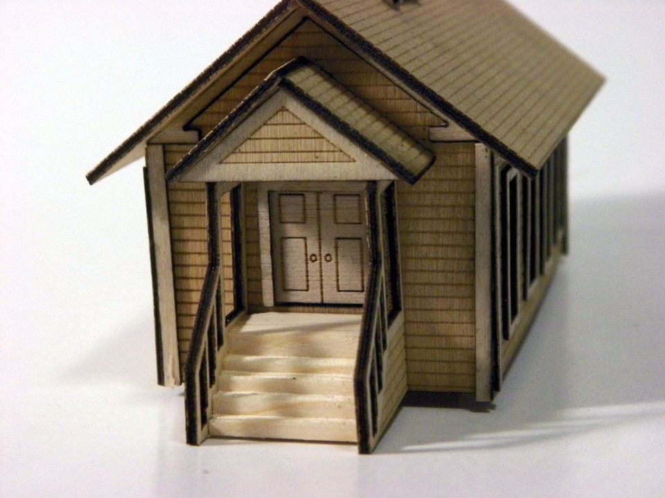 N Scale Country Church Kit | eBay