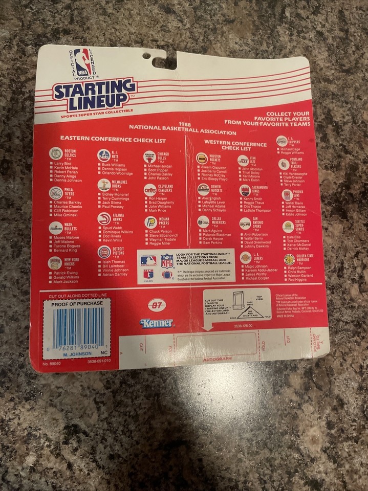 STARTING LINEUP SPORTS SUPER STAR COLLECTIBLE MAGIC JOHNSON 1988 | eBay