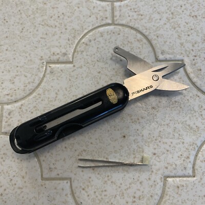 VINTAGE GERBER FISKARS POCKET WATCH KEY FOB CHAIN KNIFE TOOLS MULTI ...