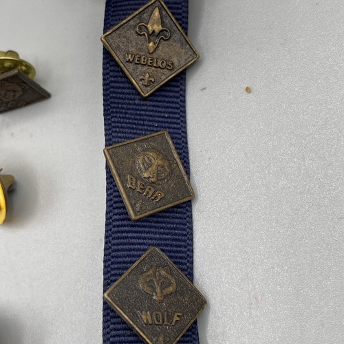 Vintage BSA Boy Scouts of America Insignia Pins patch Bear Wolf Tiger ...