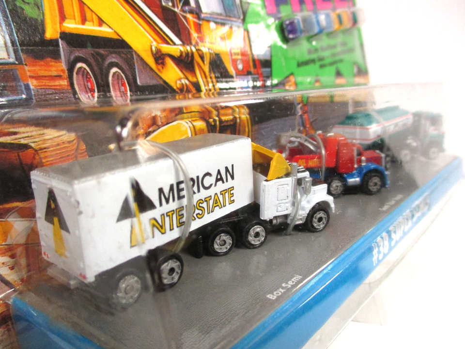 GALOOB - MICRO MACHINES - #38 SUPER SEMIS - BOX SEMI / TOW TRUCK ...
