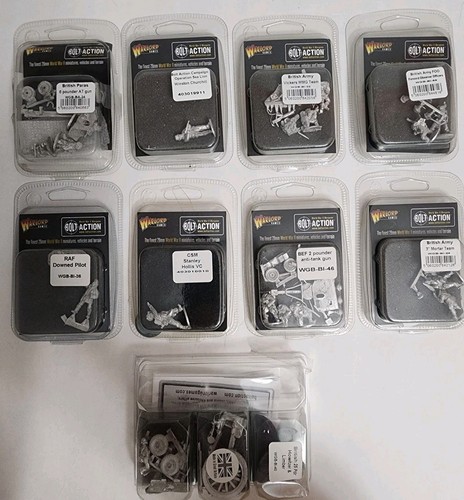 Warlord Bolt Action 28mm Lot British Army, Anti-tank guns, 25 Pdr ...