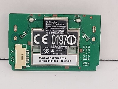 LG 55LA6205 60LN5600 42LF5800 Wi-Fi Module 141812220005J WN8122E1 ...