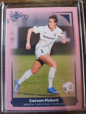 2022 NWSL Parkside Paramount Carson Pickett Pink SP /225 #48 NC Courage ...