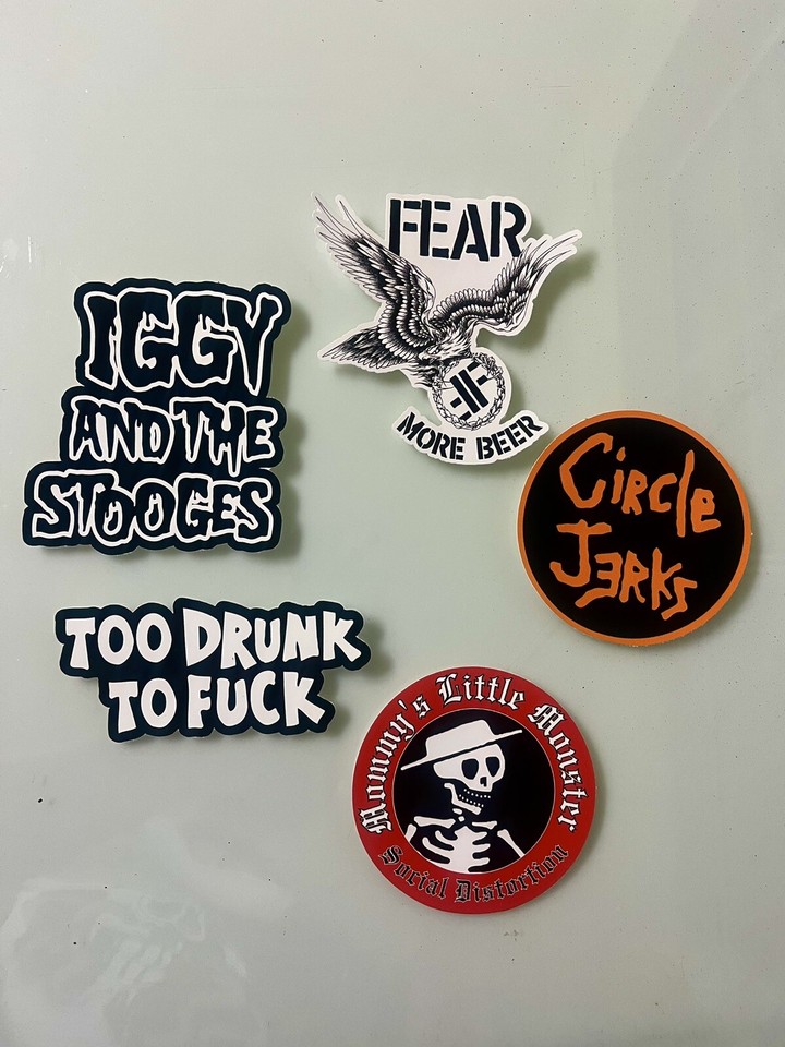 Punk Rock Sticker Pack - Misfits Minor Threat Social Distortion ...