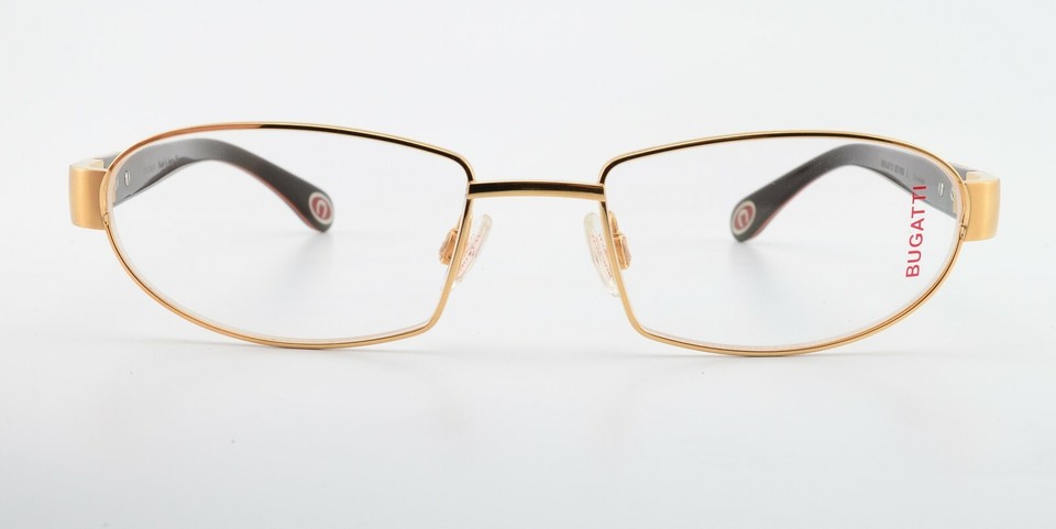 Bugatti Glasses Frame 527 338.1oz Titanium 22KT Gold Luxury Square ...