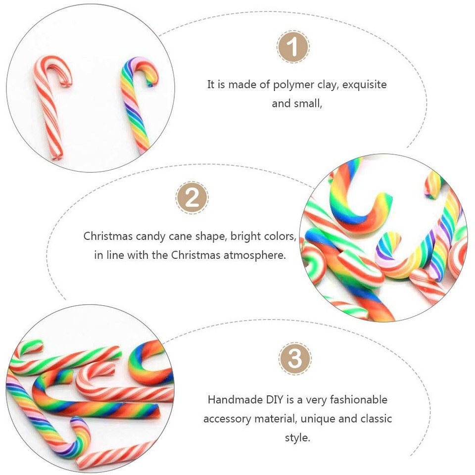 30 Pcs Candy Cane Craft Decorative Walking Canes for Men Cosplay Stick ...