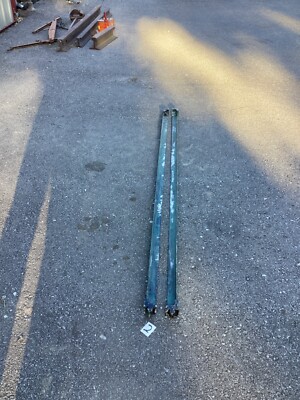 Pair of Antique Metal Iron Bed Rails Drop In Cone End Type 73.75” Long ...