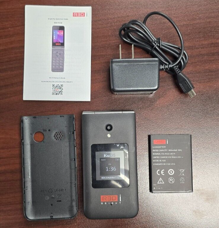 Atel R3Di 4G-LTE Basic Flip-Phone UNLOCKED T-Mobile Metro Qlink ...