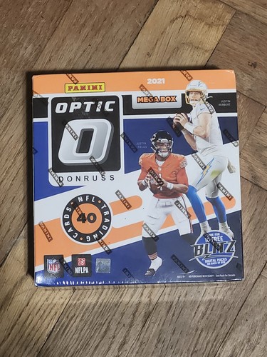 2021 Panini Donruss Optic NFL Football Mega Box Blue Hyper - Brand New ...