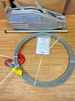 Tractel Tirfor Griphoist Model TU-32 4 Ton Wire Rope Hoist NEW W/30 ...