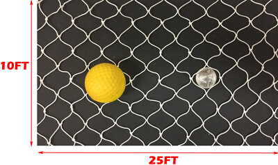 10Ft x 25Ft Sport Netting for Golf Hitting Practice Backstop Hockey La ...