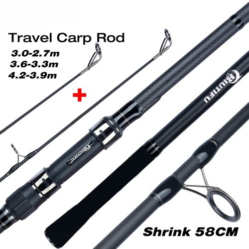 2Tips Carp Fishing Rod 3.5lb 7Sections 30t Carbon Fiber Travel Throwing ...