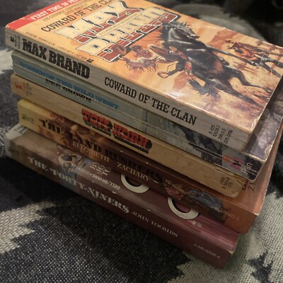 Lot of 5 Vintage Western Paperback Books | eBay