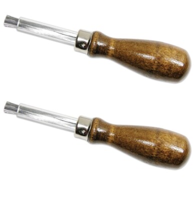 Buffalo 7420 Dental Lab Bur Cleaning Brush Wire Bristles w/ Wooden ...