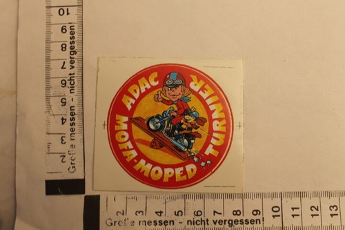 Aufkleber Sticker Werbung ADAC Mofa Moped Turnier ... | eBay