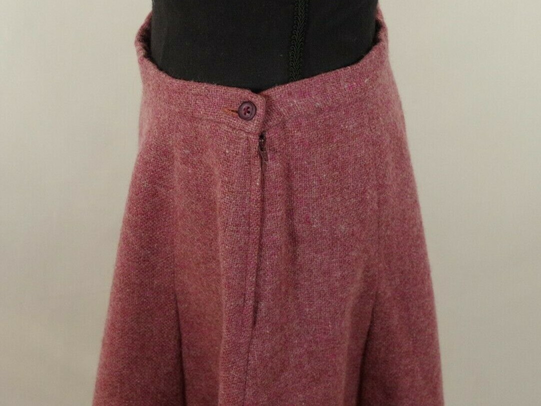 VIntage Avoca Handweaver Wicklow Ireland Skirt Full Tweed Pink Size 6 ...
