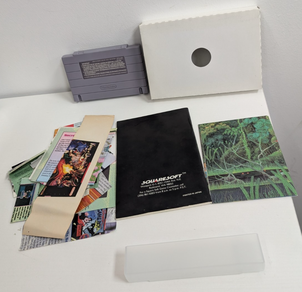 Secret Of Mana Super Nintendo SNES Squaresoft Complete In Box Authentic ...