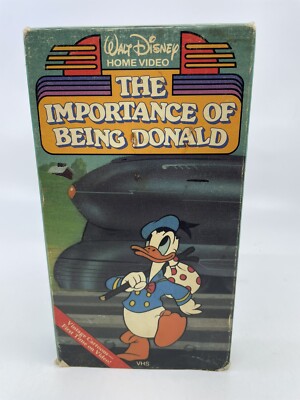 The Importance of Being Donald (VHS, 1986) Donald Duck Disney Vintage ...
