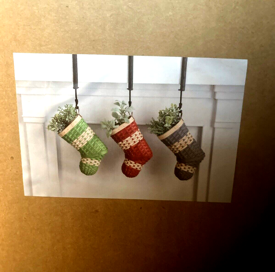 Dresden & Co Large Christmas Stocking Basket-RED-NIB-SHIPS FREE! | eBay