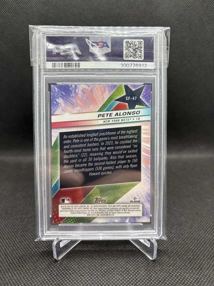 2024 Topps Cosmic Chrome #SF-47 Pete Alonso Starfractor Red Flare 5/5 ...