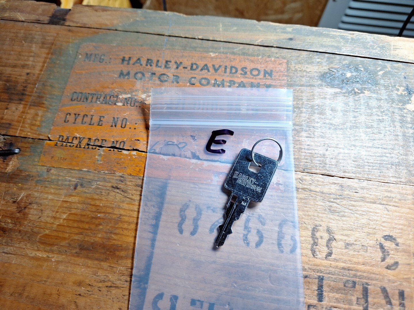 OEM Harley Davidson Key E Softail Sportster XL Ignition Evo Evolution ...