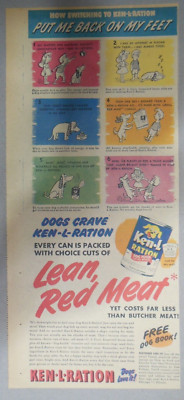 Ken-L-Ration Ad: Ken-L Ration "Back On My Feet" from 1950 Size ~7.5 x ...