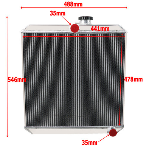 4 Rows Aluminum Radiator For LAND ROVER series 2a 2.25 ltr petrol 4cyl ...