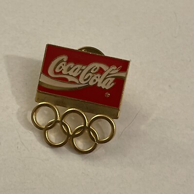Coca Cola Gold Rings Olympics Pin Pinback PB17A | eBay