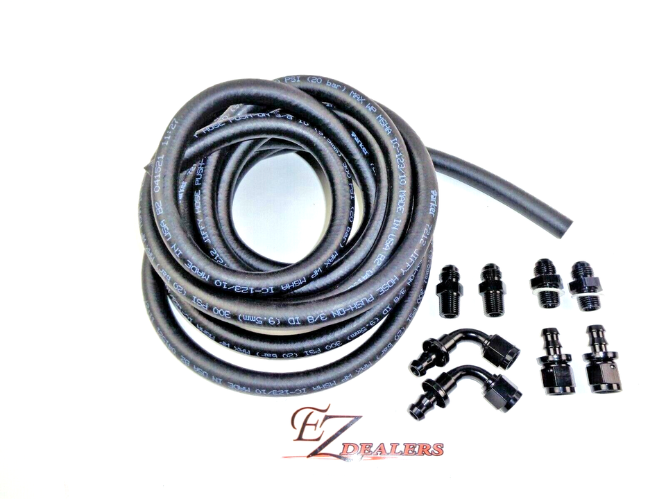 GM 4L60E 4L65E Automatic Transmission Cooler Line Kit 15ft -6AN Push ...