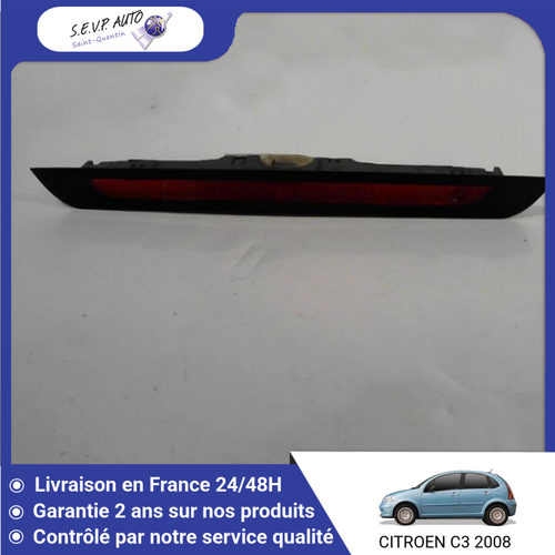 🇫🇷 FEUX STOP SUPPLEMENTAIRE CITROEN C3 ♻️ 00006351Q2 | eBay