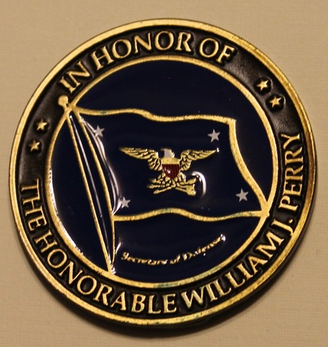 William J. Perry SECDEF DOD 1996 Air Force Order of the Sword Challenge ...