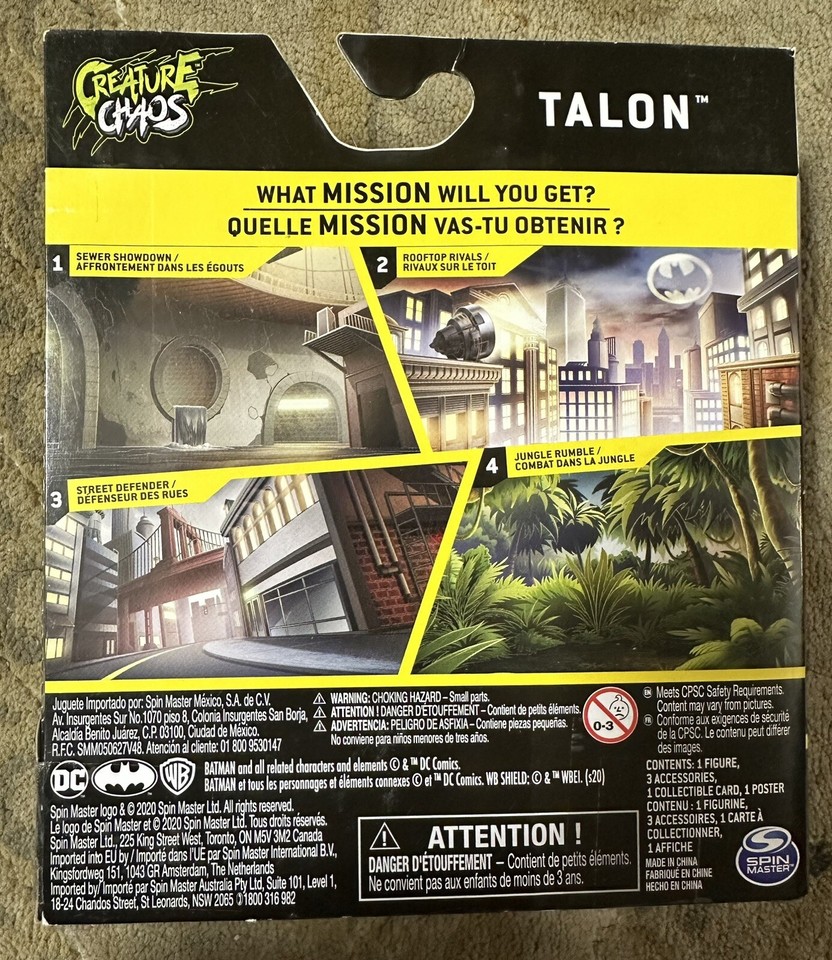 Spin Master DC Batman The Caped Crusader Series 4" Figure Talon A34 | eBay