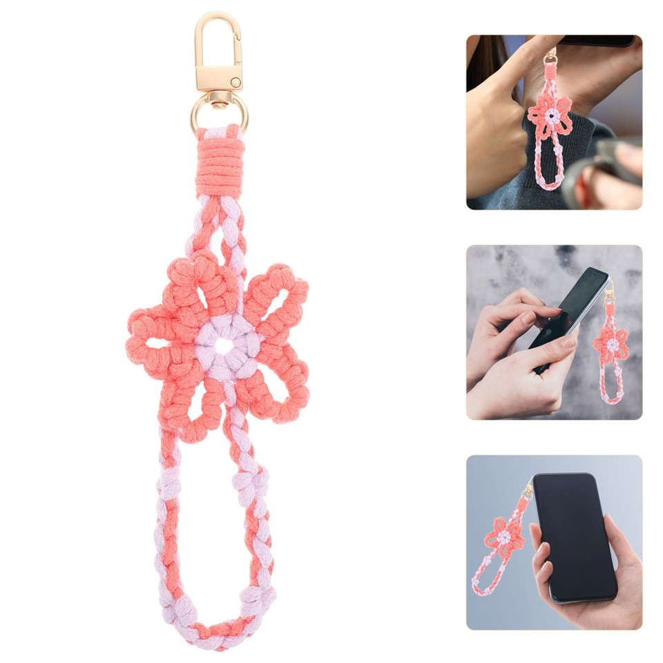 Cell Phone Chain Mobile Pendant Decoration Wrist Strap Carrier for ...