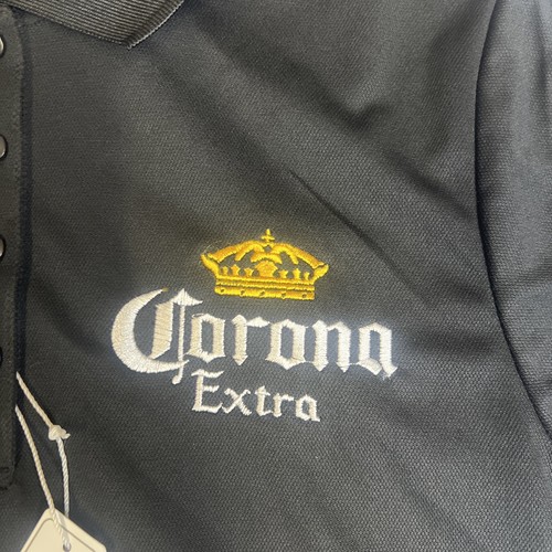 NWT Corona Extra Beer Polo Womens S Black Moisture Wicking ...
