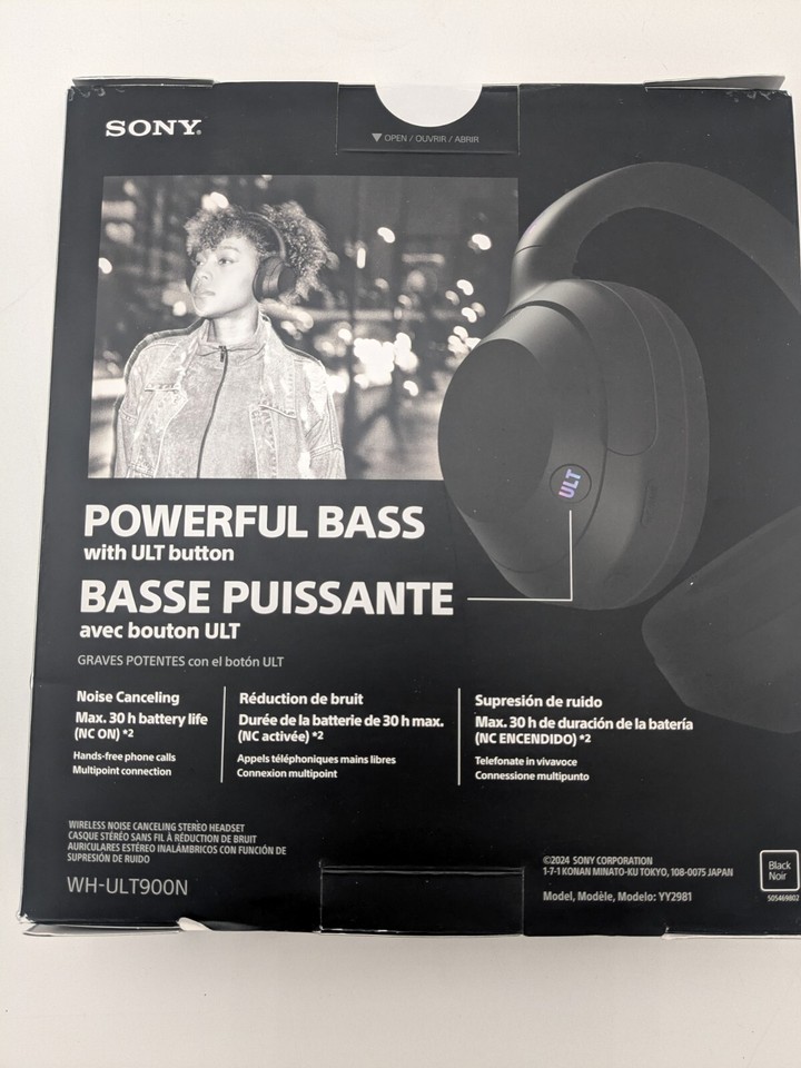 Sony ULT Power Sound Wireless Noise Cancelling Headset. WH-ULT900N ...