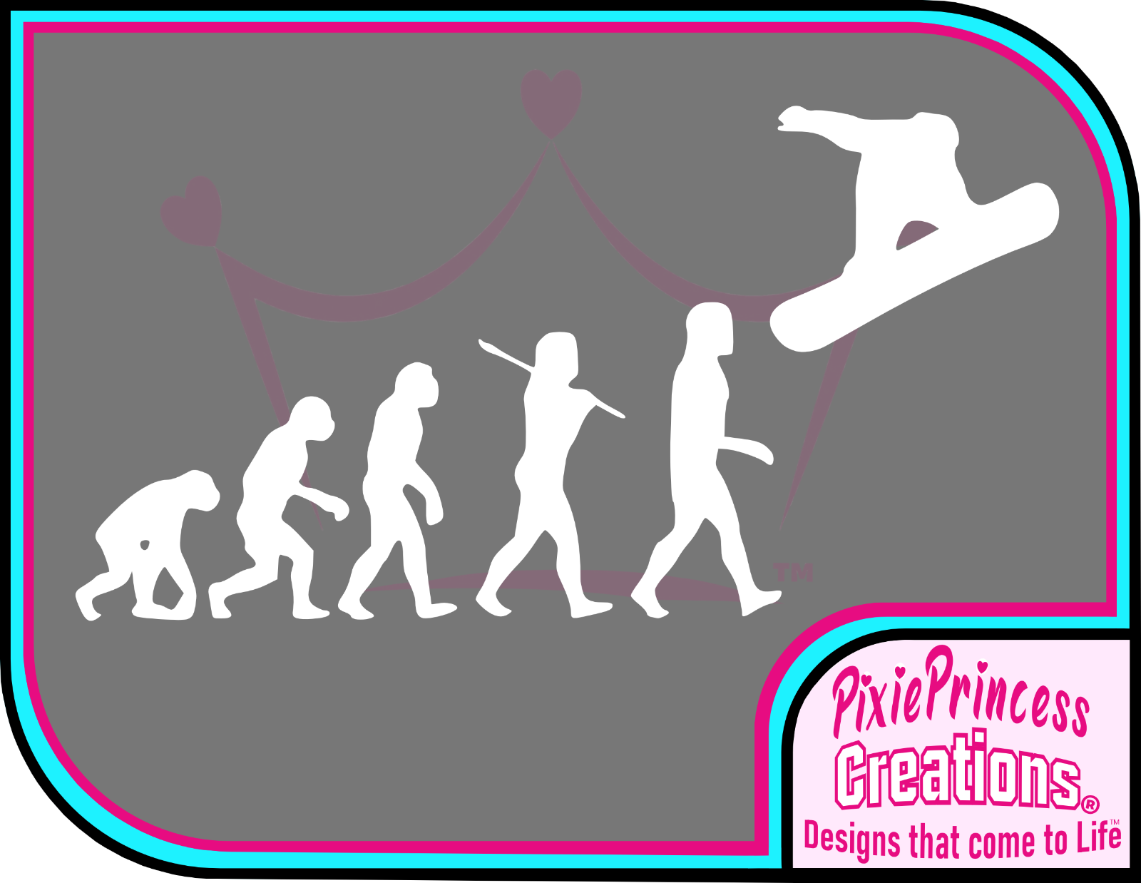 Evolution Snowboarding A Sticker Vinyl Car Wall Art Room Home Decor ...
