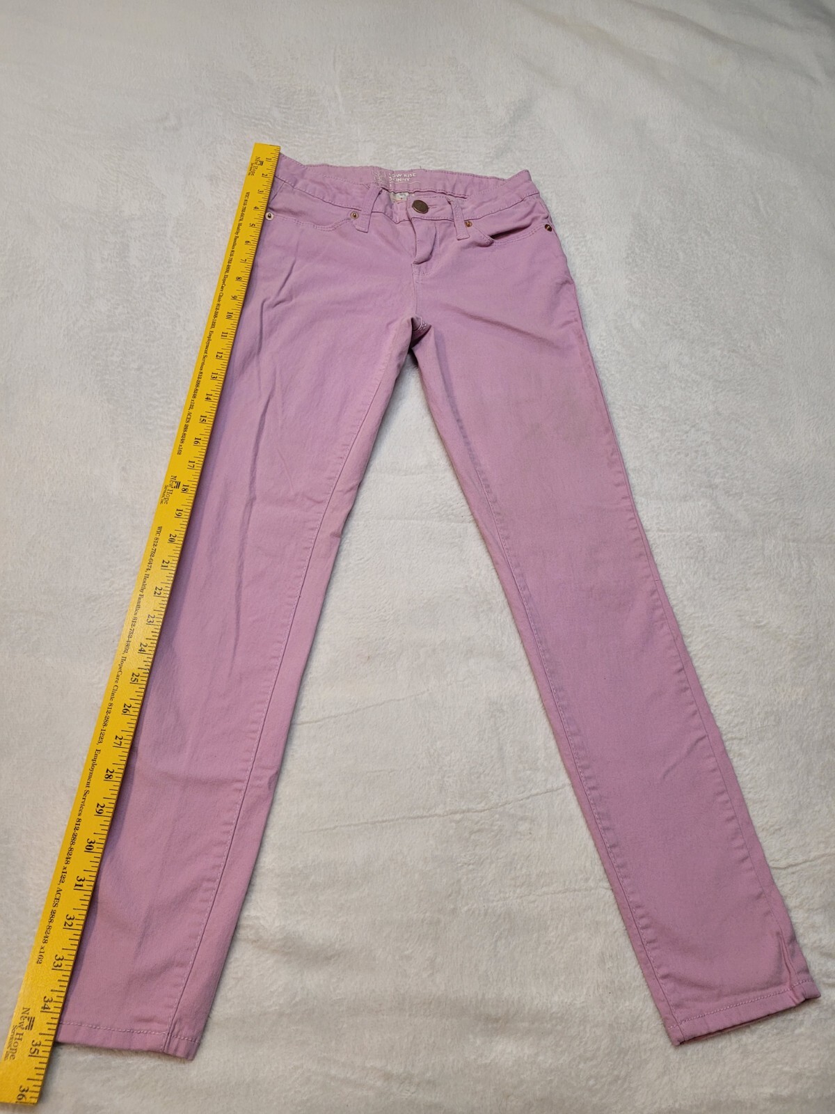 No Boundaries Low Rise Skinny Stretch Pants Pink Wome Gem