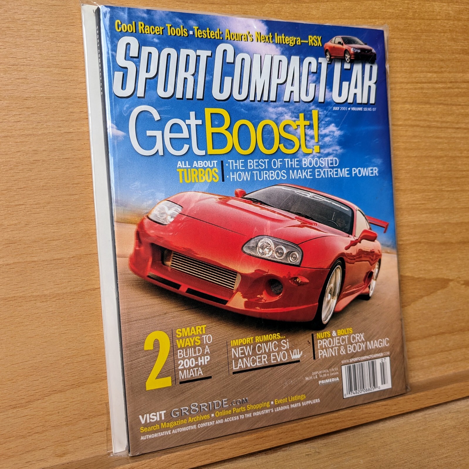 Sport Compact Car Magazine July 2001 Toyota Supra MINT No Label | eBay