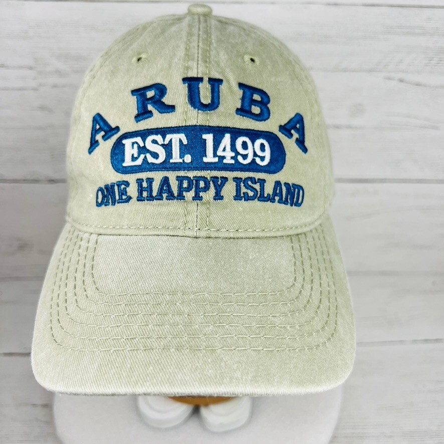 Aruba Est 1499 One Happy Island Baseball Hat Cap Embr… - Gem
